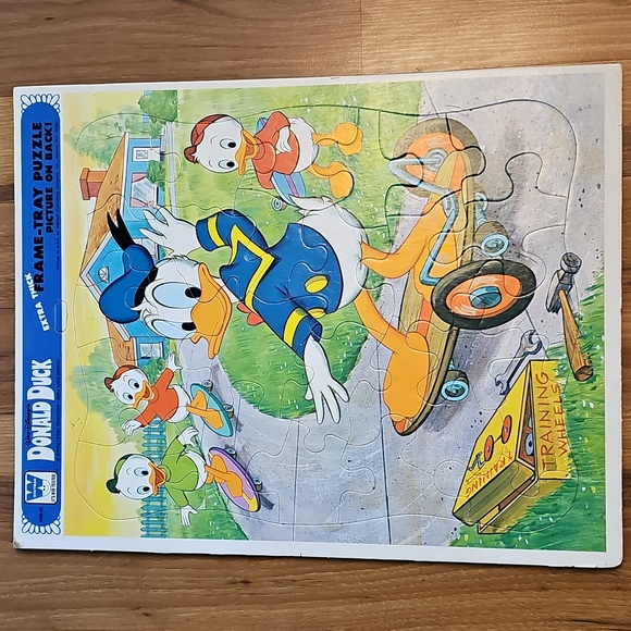 Disney | Toys | Disney Donald Duck And Nephews Frametray Puzzle Vintage ...